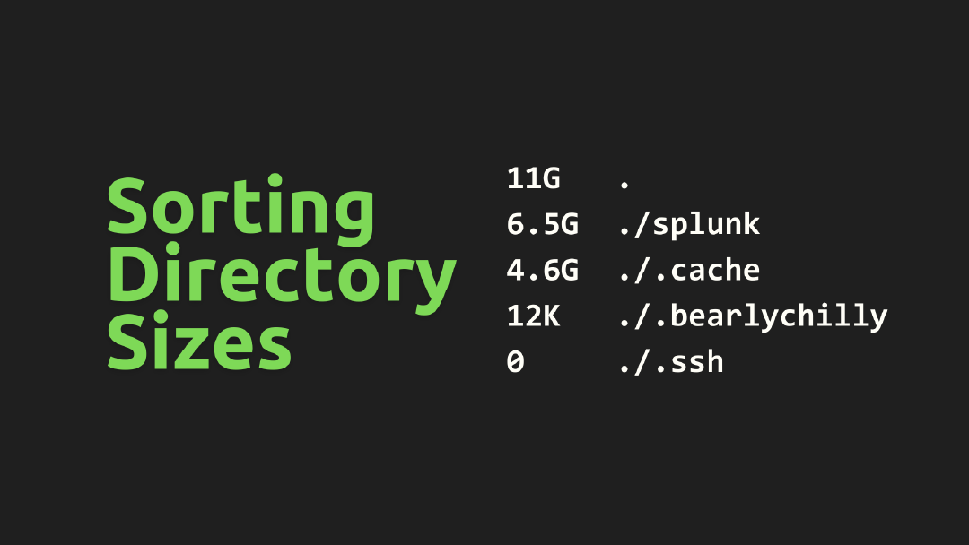 How to List Directory Sizes in Order on Linux | BearlyChilly